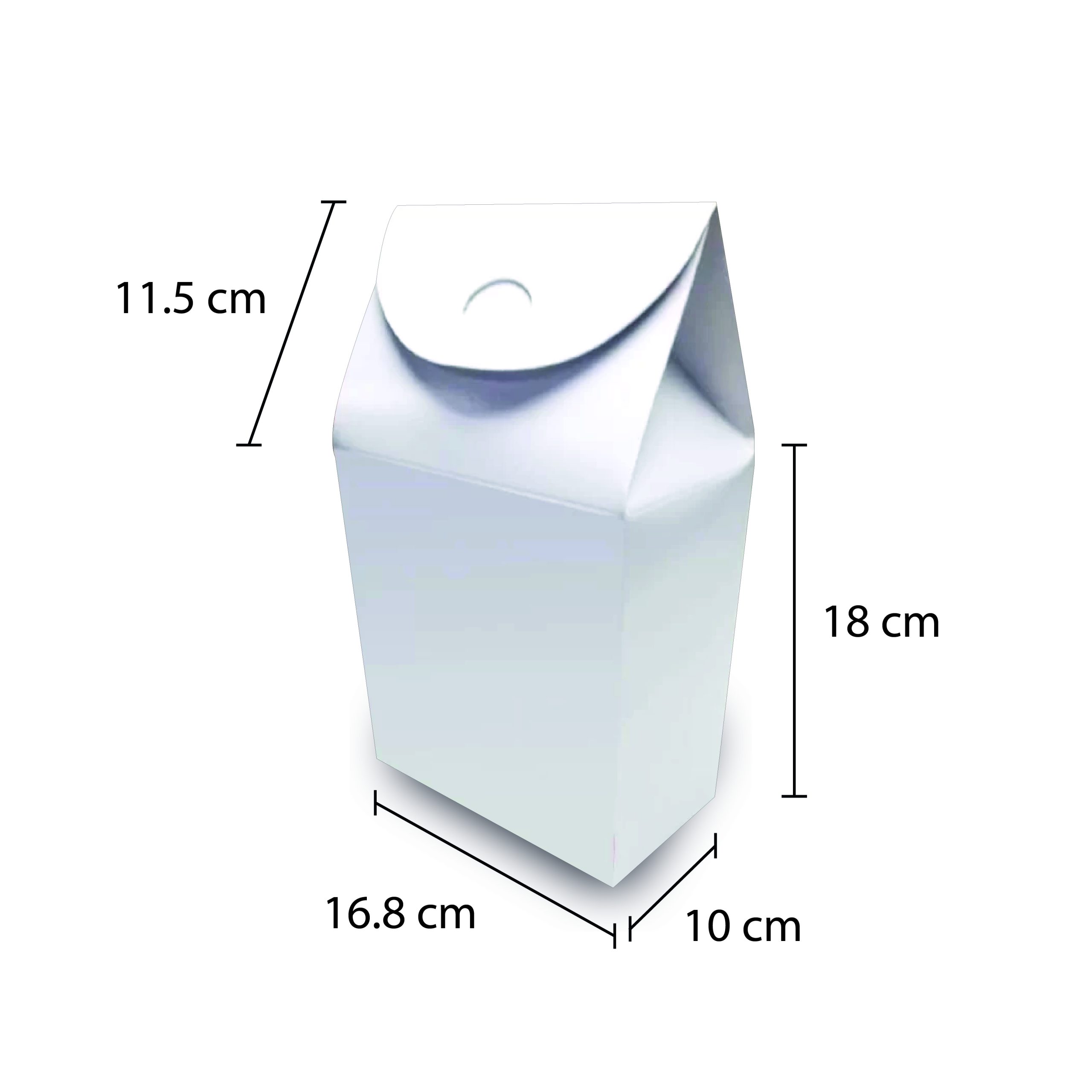 Caja Blanca tipo BOX sin impresión