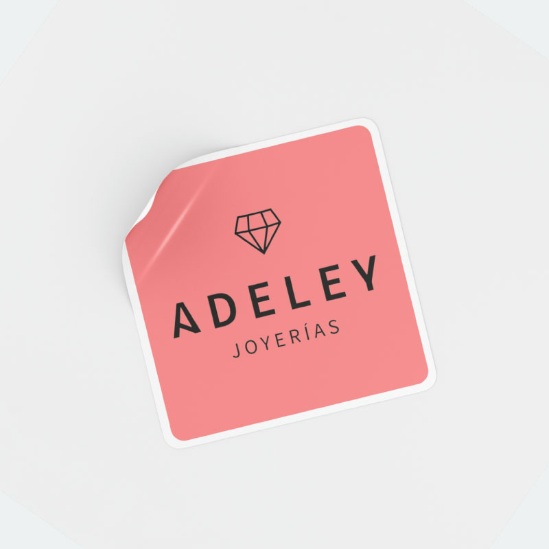 Stickers en vinyl troqueladas 3x2.5" - Diseñarte