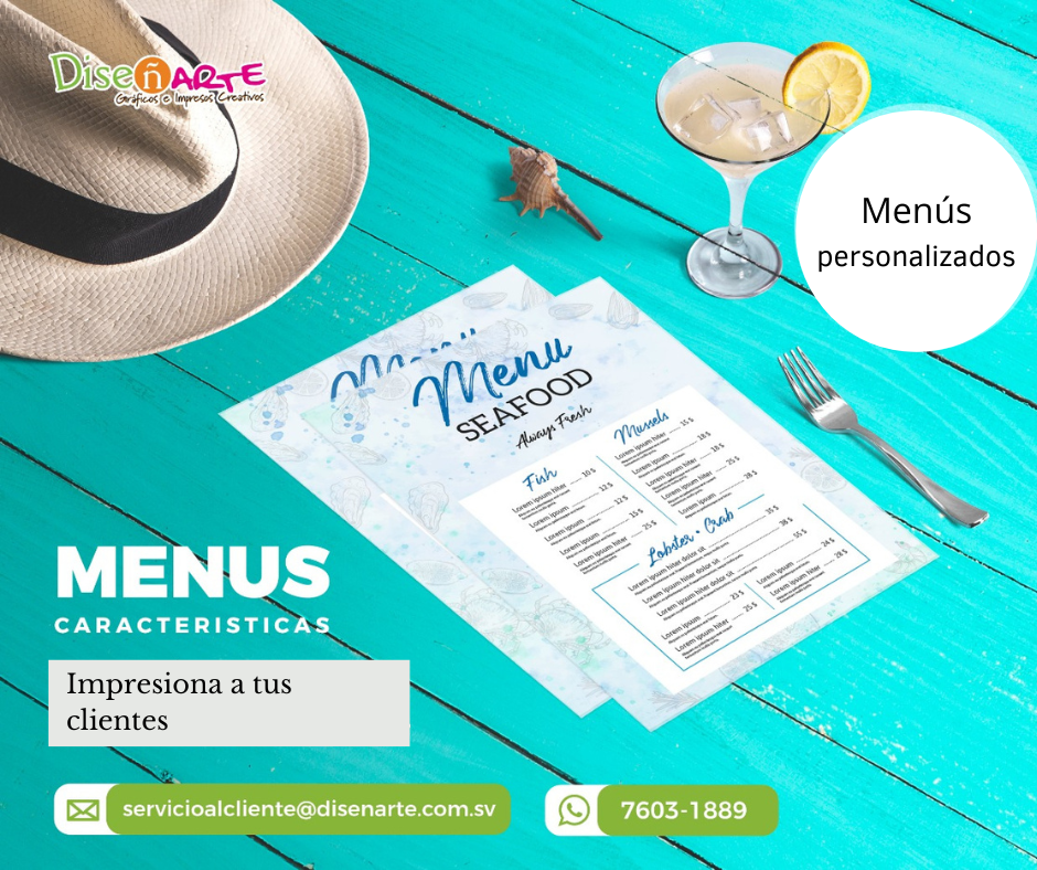 El arte de despertar el apetito con un menú llamativo - Diseñarte