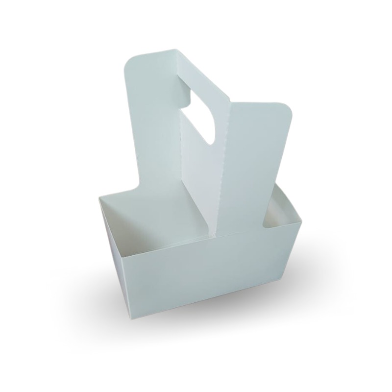 Portavasos listos para llevar en material resistente