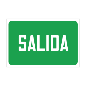 Rótulo Entrada / Salida 30x20cm - Diseñarte