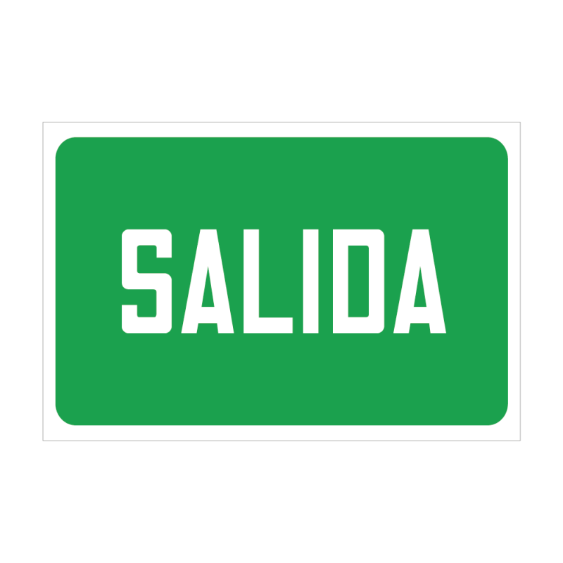 Rótulo Entrada / Salida 30x20cm - Diseñarte